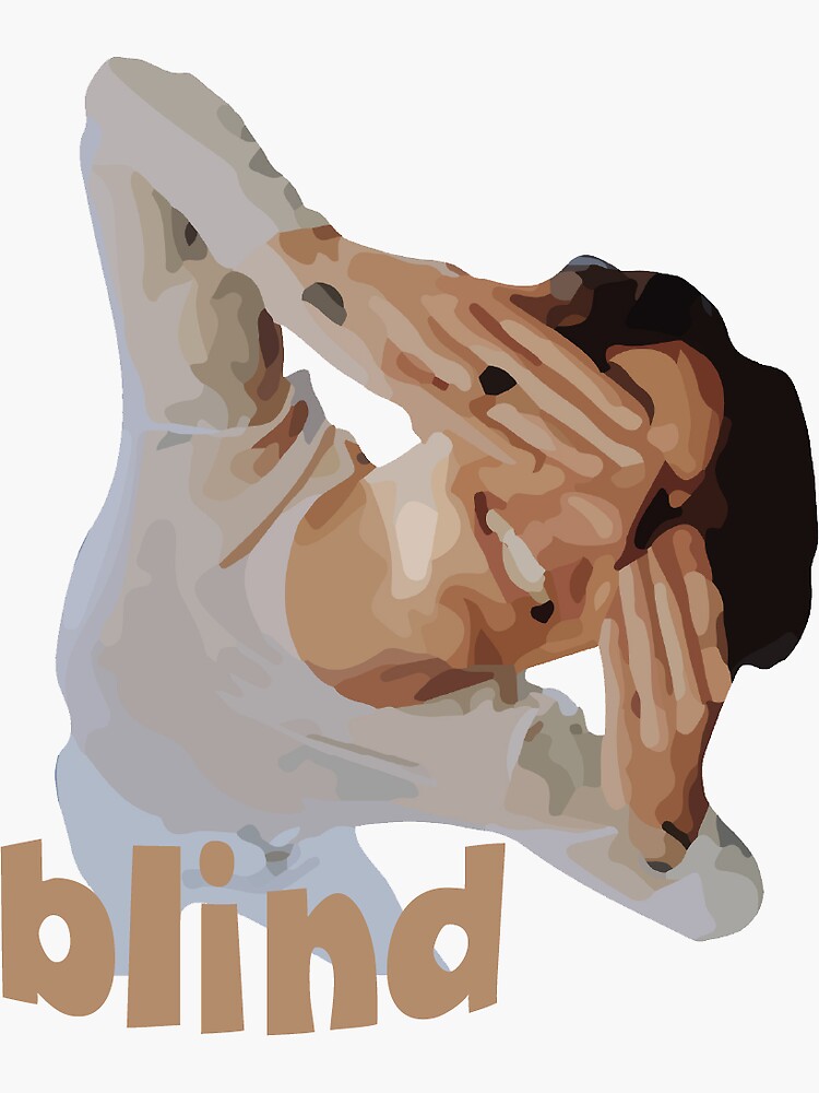 "ROLE MODEL: blind" Sticker for Sale by sdangdesigns | Redbubble