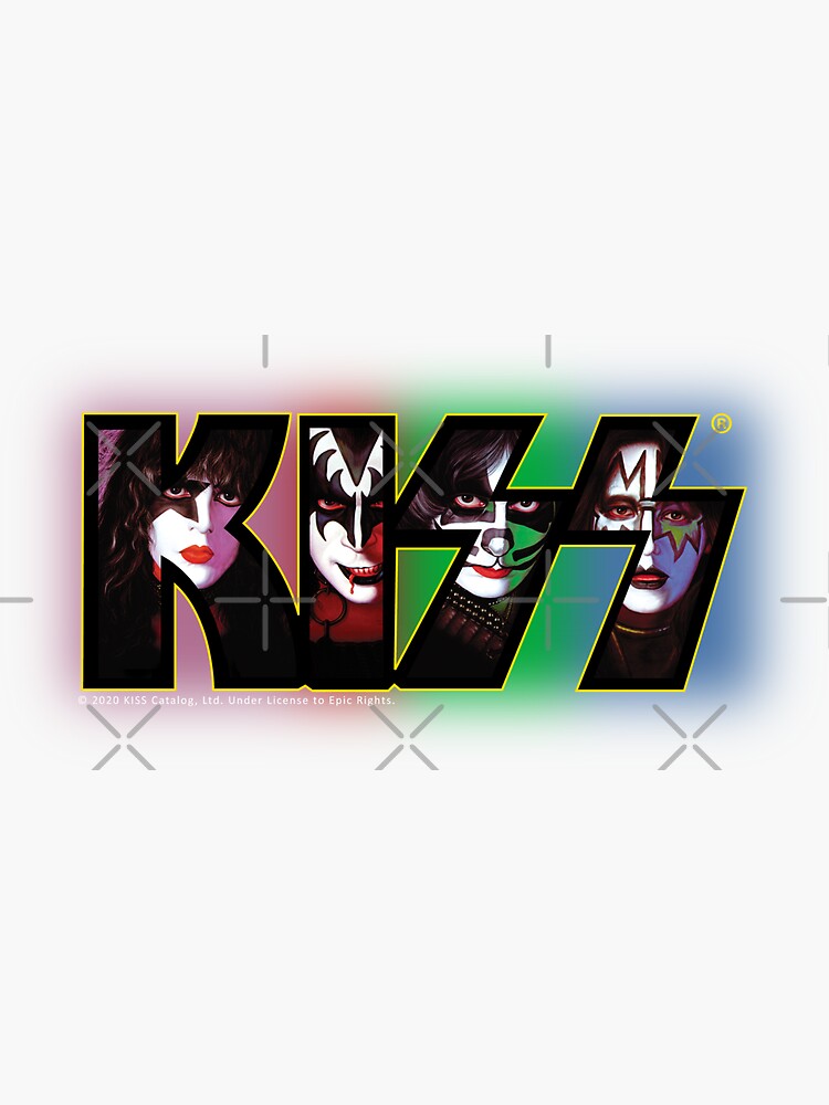 "Kiss Custom Design" Sticker for Sale by CarlCraddock | Redbubble