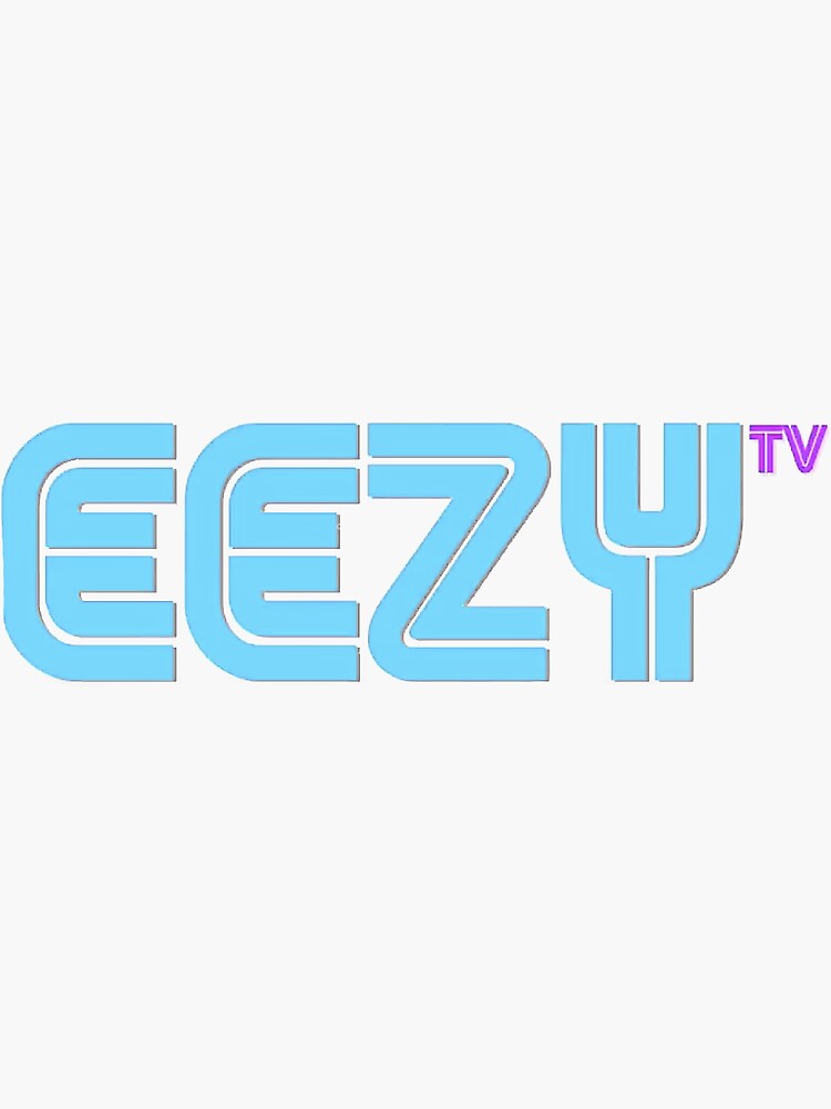 "Eezy TV Logo Berleezy" Sticker for Sale by ruwanii | Redbubble