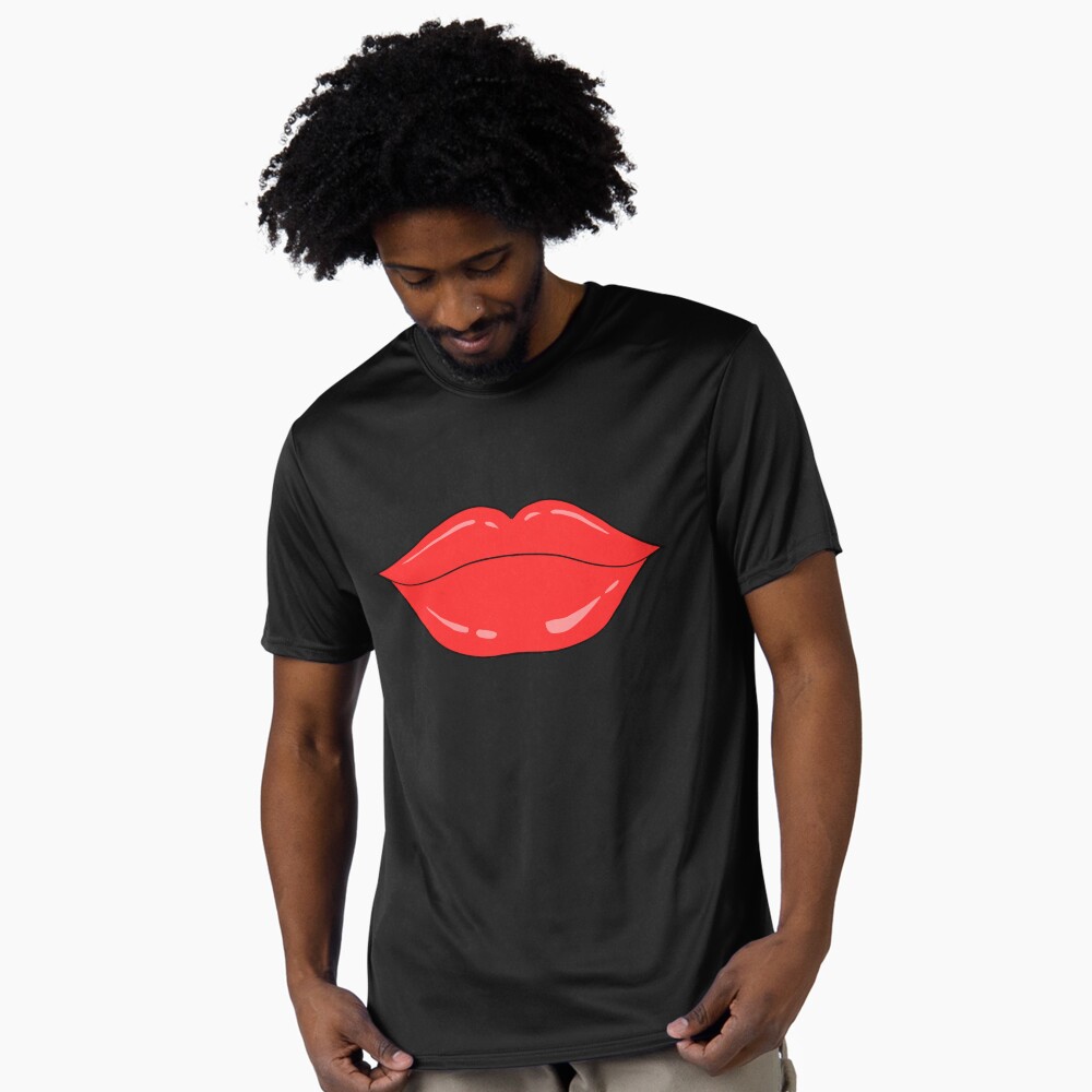 "Funny Big Red Lips" Art Print for Sale by ironydesigns | Redbubble