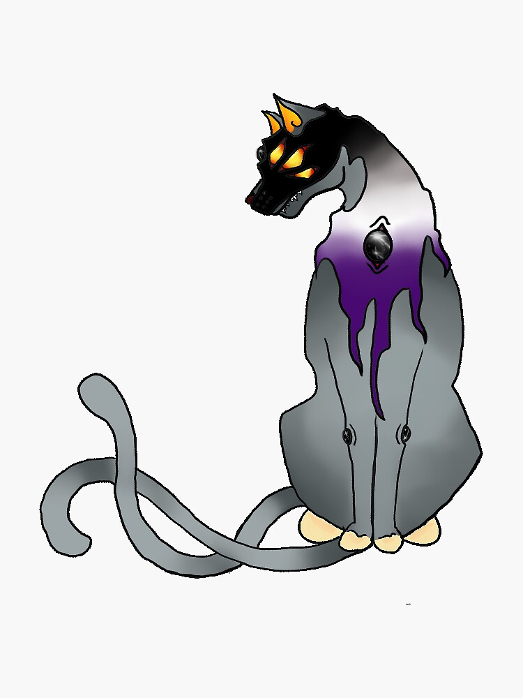 "Ace Pride Cat" Sticker for Sale by Demented-Arts | Redbubble