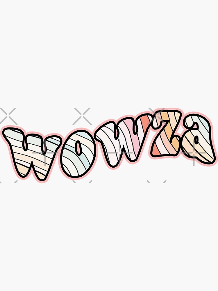 "wowza" Sticker for Sale by alanasimmons | Redbubble