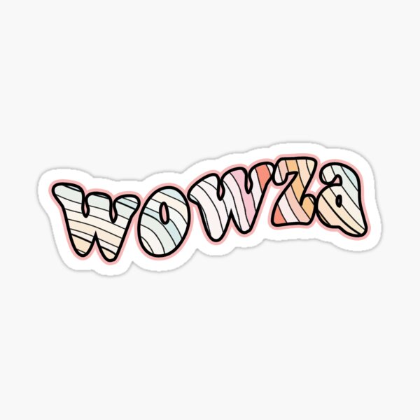 "wowza" Sticker for Sale by alanasimmons | Redbubble