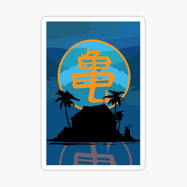 "Kame House " Sticker by FarOutGraphics | Redbubble