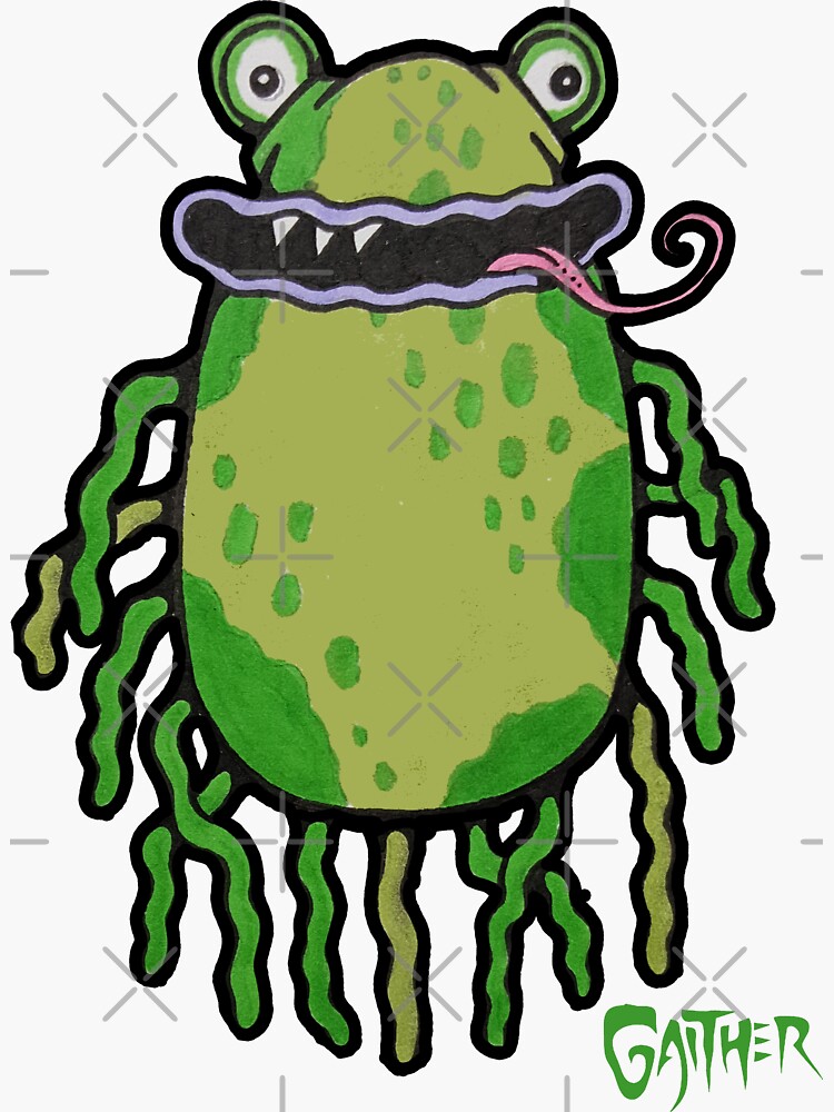 "Frogger " Sticker for Sale by gaitherart | Redbubble