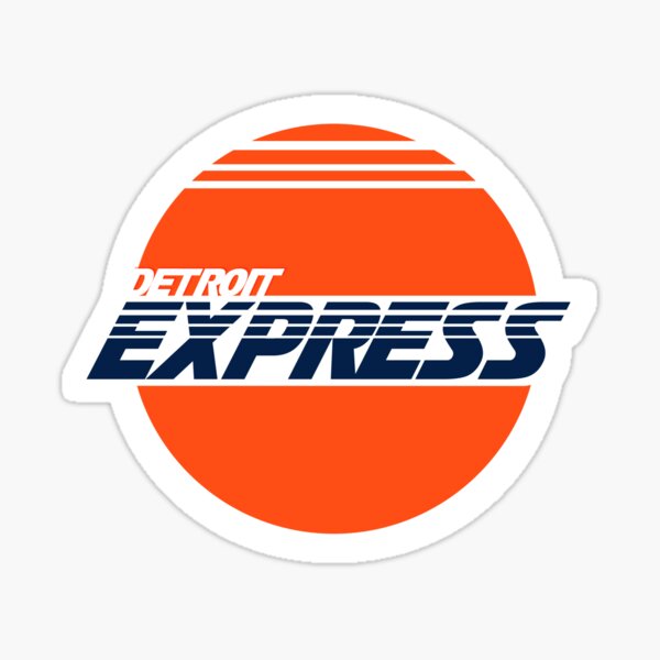 "Detroit Express II" Sticker for Sale by Bloxworth | Redbubble