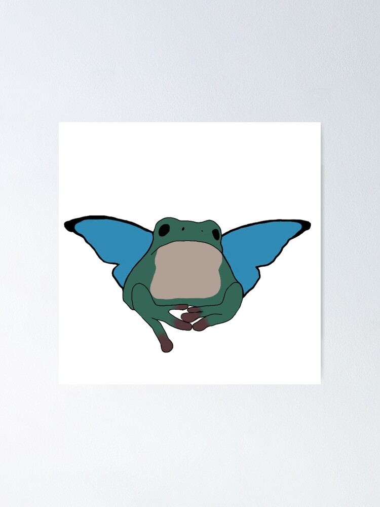 "Butterfrog ★ frog with butterfly wings" Poster for Sale by iarasosan ...