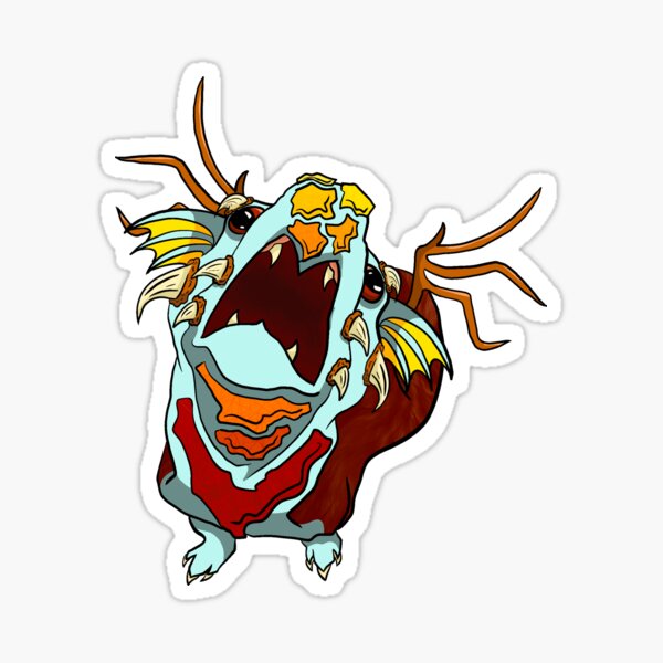 "Derpy Dragon" Sticker by Demented-Arts | Redbubble