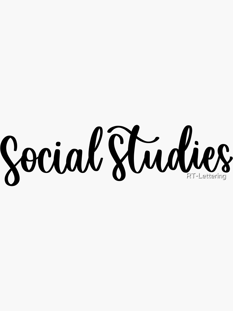 "Social Science - Folder/Binder" Sticker for Sale by RT-Lettering ...