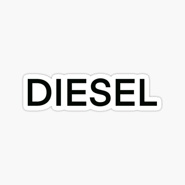 "Diesel Fuel" Sticker for Sale by TheNakedCamper | Redbubble