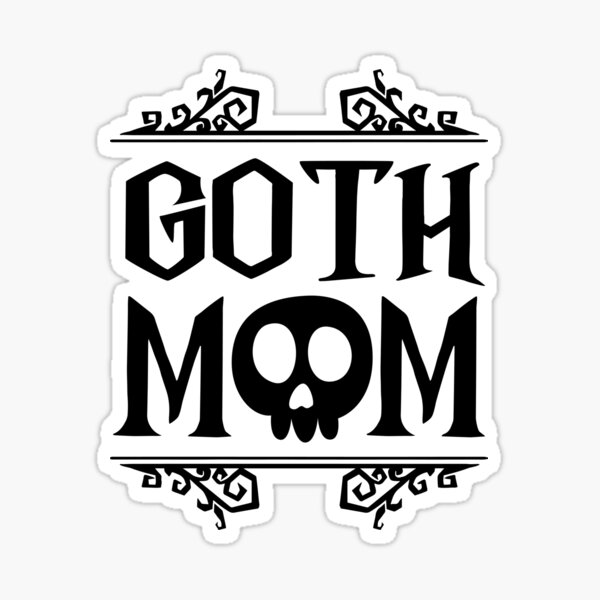 "Goth Mom Creepy Mother To Be Announcement Macabre and Dark Graphic ...