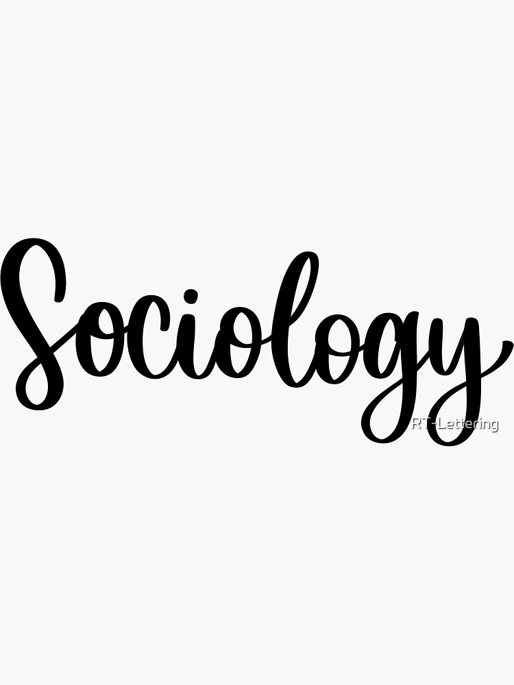 "Sociology - Folder/Binder" Sticker for Sale by RT-Lettering | Redbubble