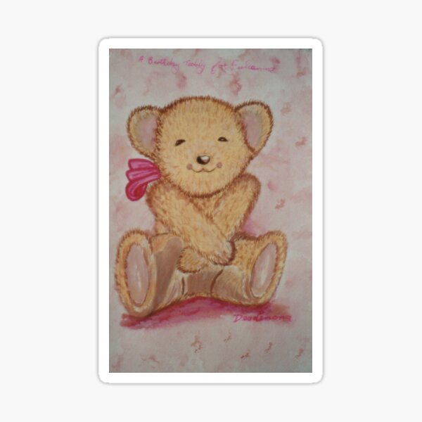 "Teddy" Sticker for Sale by DecodentArt | Redbubble