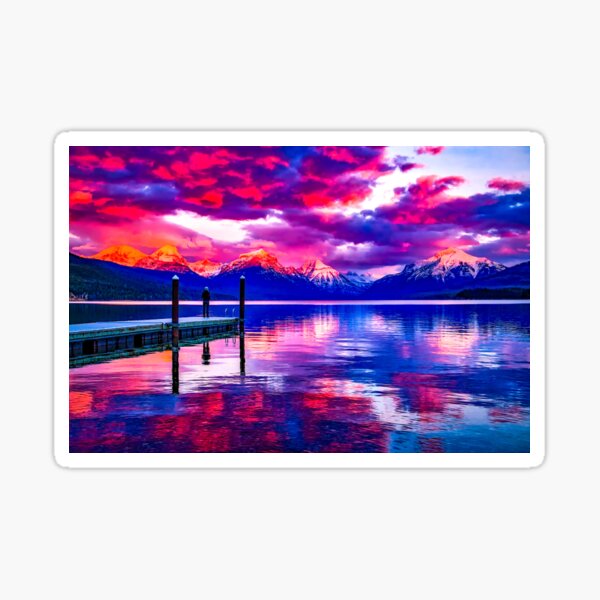 "Reflection On The Dock" Sticker for Sale by Simykins | Redbubble