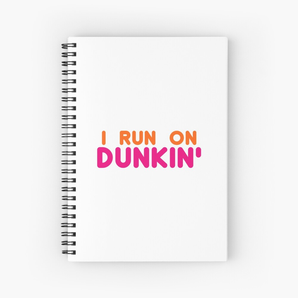 "i run on dunkin' quote" Sticker for Sale by kaykiser | Redbubble