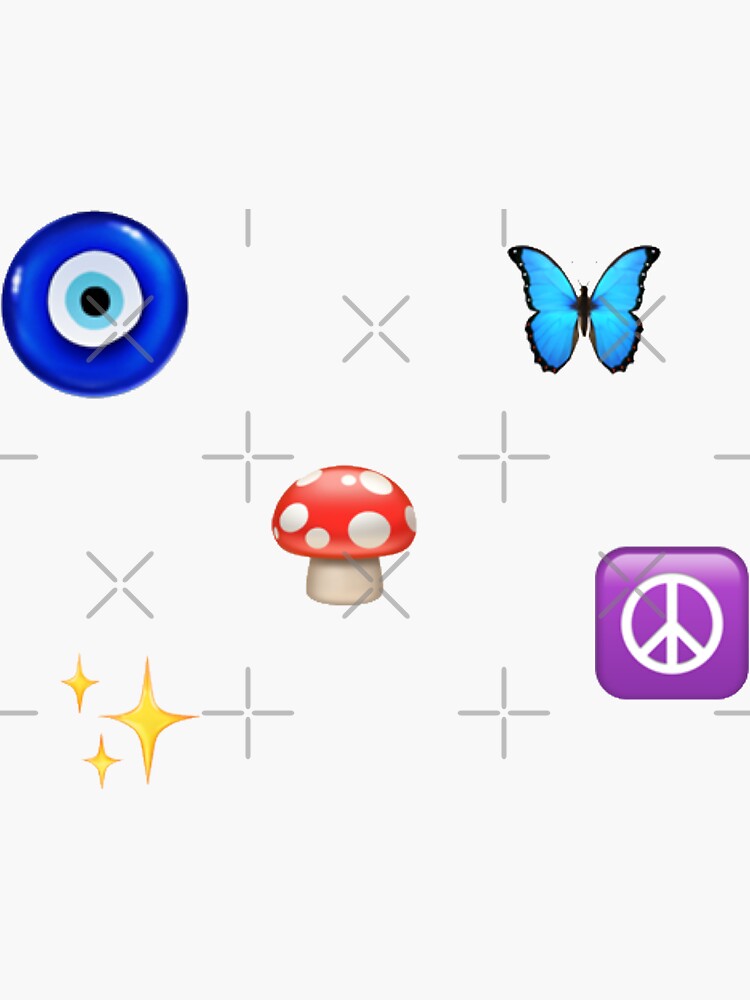 "indie emoji pack" Sticker for Sale by ideasbyblake | Redbubble