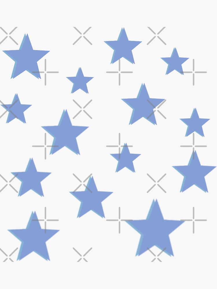 "Blue Star Sticker Pack" Sticker for Sale by zoeyyyrose | Redbubble