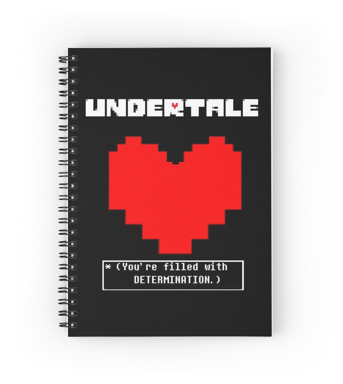 "Undertale: Filled with DETERMINATION" Spiral Notebooks by 3lementalts ...