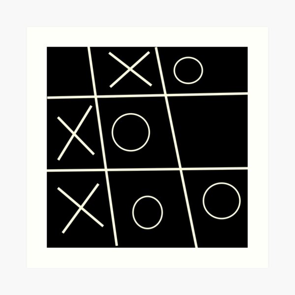 Tic Tac Toe Wall Art | Redbubble