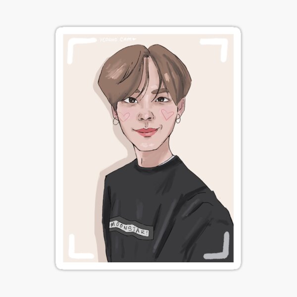 "Yeonho Cam" Sticker by Moonstarart | Redbubble