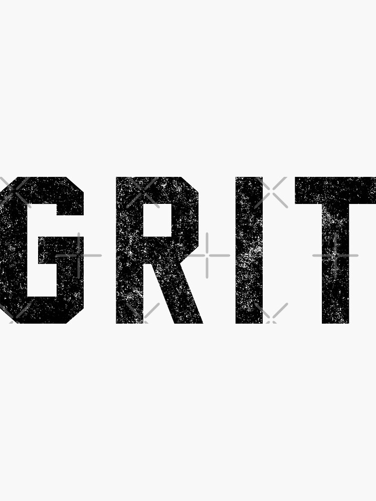 "GRIT" Sticker for Sale by Primotees | Redbubble