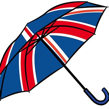 "British Umbrella" Sticker for Sale by MisterGooseShop | Redbubble