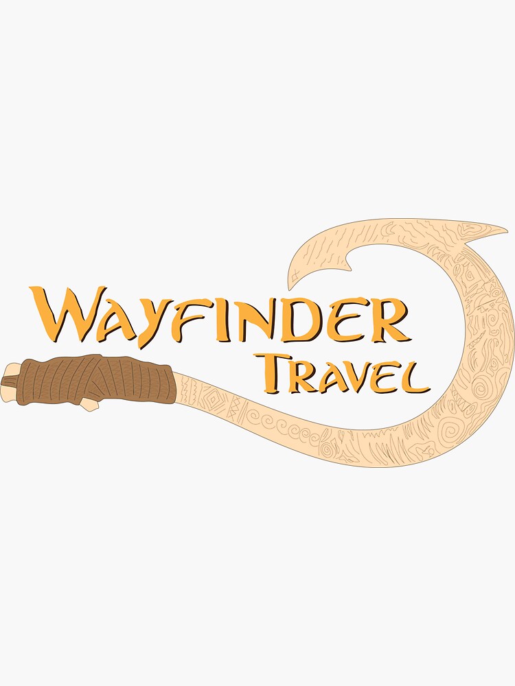 "Wayfinder Travel Logo" Sticker for Sale by semarino | Redbubble