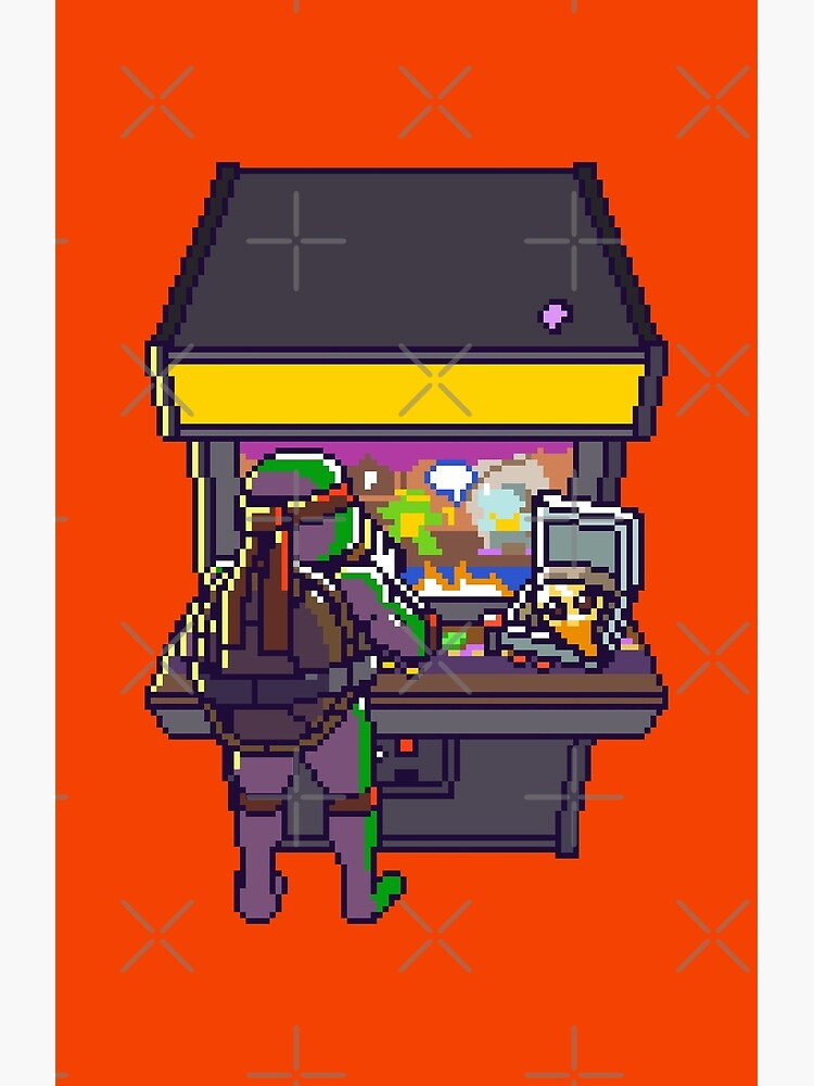 "Pizza Slice Arcade" Poster for Sale by RayneGallows | Redbubble