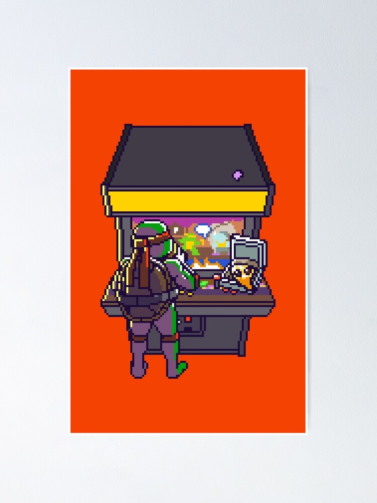 "Pizza Slice Arcade" Poster for Sale by RayneGallows | Redbubble
