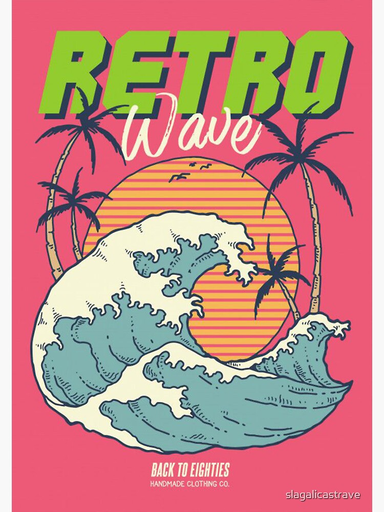 "80s retro poster art wall decor vintage" Sticker for Sale by ...