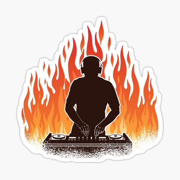 "DJ Party mix hot Style " Sticker by kajornjakkawan | Redbubble