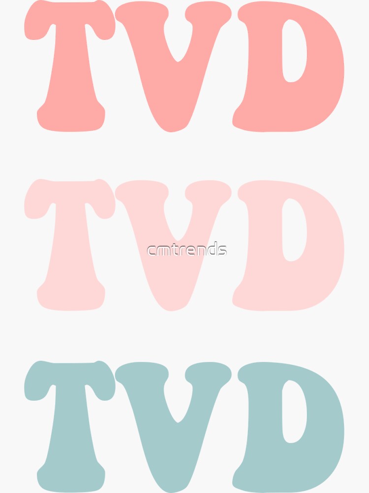 "TVD" Sticker for Sale by cmtrends | Redbubble
