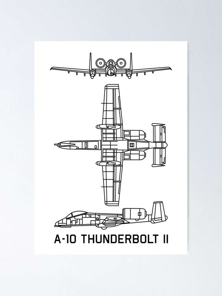 "A-10 Thunderbolt II American Military Anti Tank Jet Plane Airplane ...