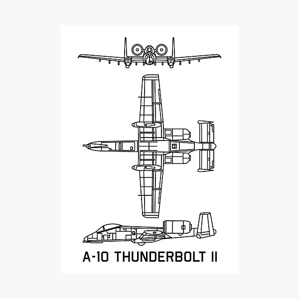 "A-10 Thunderbolt II American Military Anti Tank Jet Plane Airplane ...