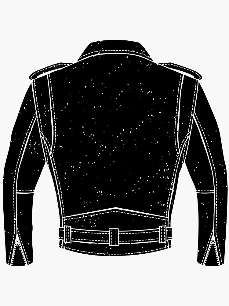 "Leather Jacket" Sticker for Sale by MisterGooseShop | Redbubble