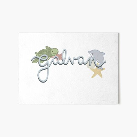 "Galvan in Cursive" Art Board Print for Sale by kaylasbubble | Redbubble