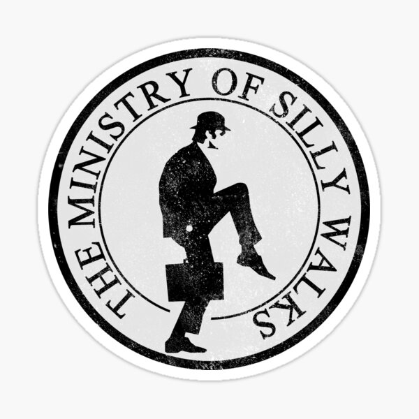 Ministry Of Silly Walks Stickers | Redbubble