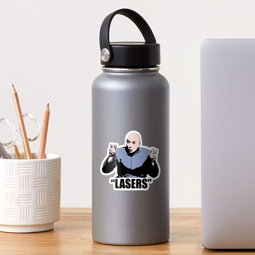 "Dr. Evil, Lasers , Austin Powers, Tshirt" Sticker for Sale by ...
