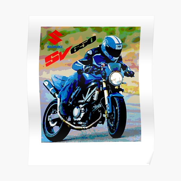 "Suzuki SV650 fan art" Poster by AYKDesigns | Redbubble