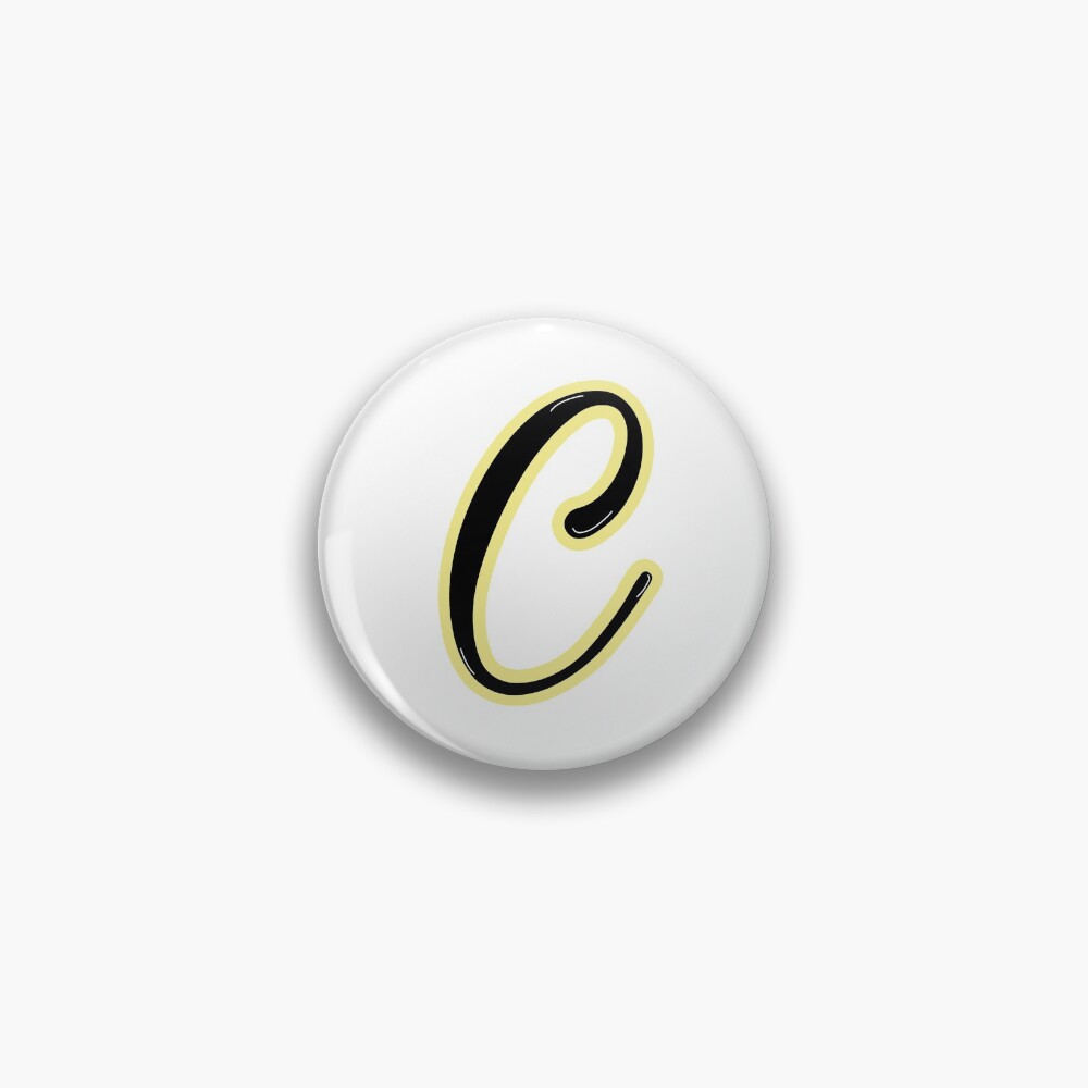 "Light Yellow Letter C" Sticker for Sale by MaeCreates | Redbubble