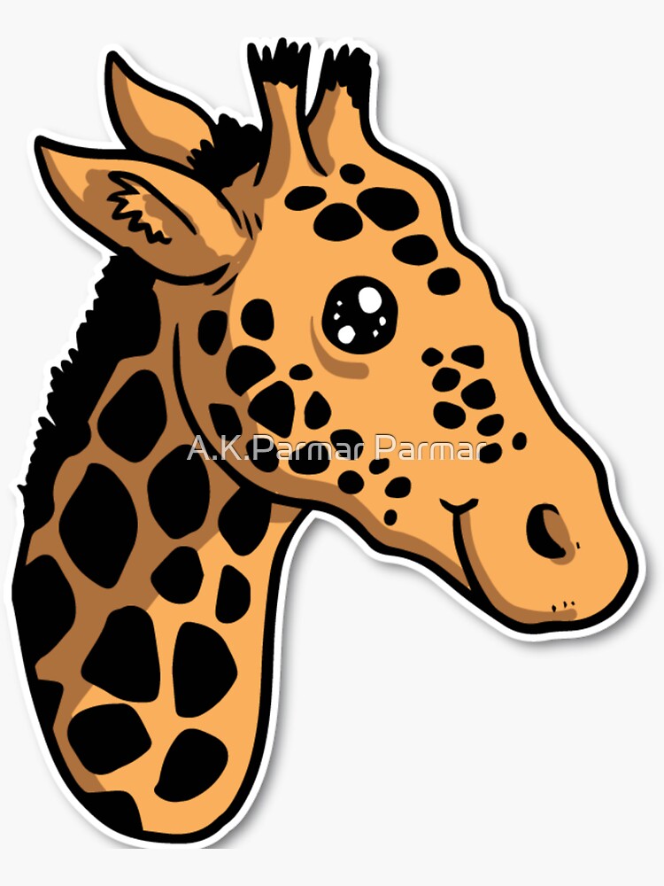 "JIRAFA MASK " Sticker for Sale by Parmar567 | Redbubble