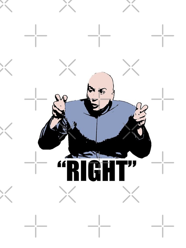 "Dr. Evil Right Austin Powers Tshirt" iPhone Case for Sale by ...