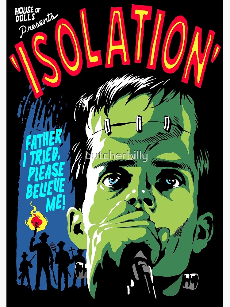 "Isolation Monster" Framed Art Print for Sale by butcherbilly | Redbubble
