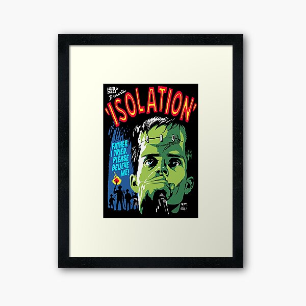 "Isolation Monster" Framed Art Print for Sale by butcherbilly | Redbubble