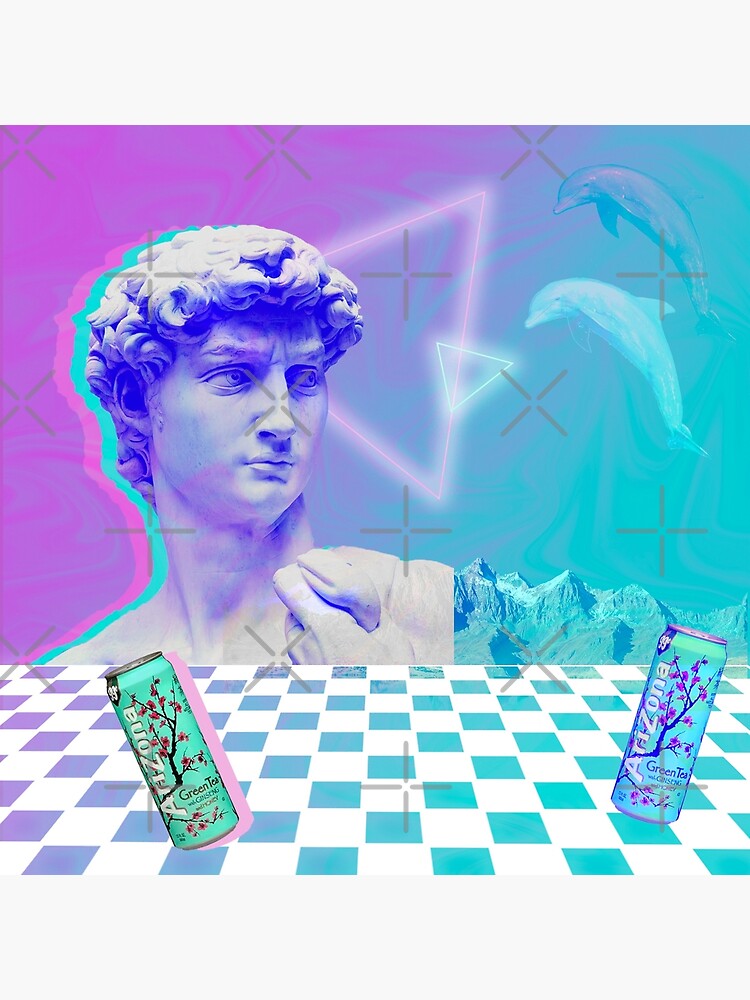 "Vaporwave (Arizona Iced Tea & David)" Poster for Sale by designsbyegg ...