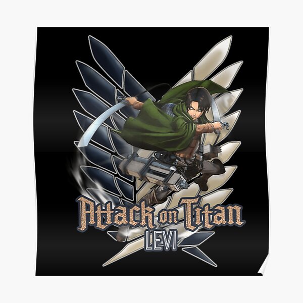 "Attack On Titan Levi" Poster by Majestyle- | Redbubble