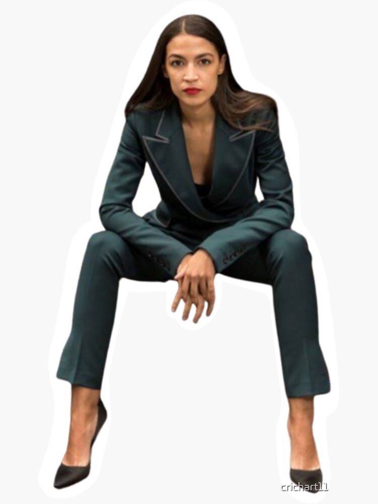 "AOC" Sticker for Sale by crichart11 | Redbubble