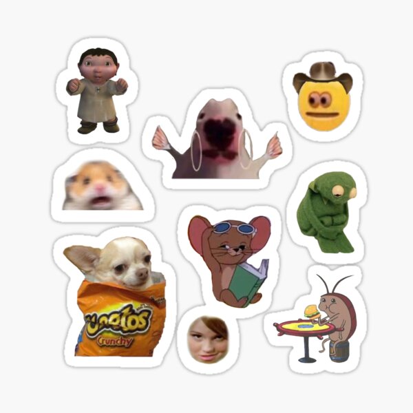 "Random meme sticker sheet" Sticker for Sale by abbeylilyy | Redbubble