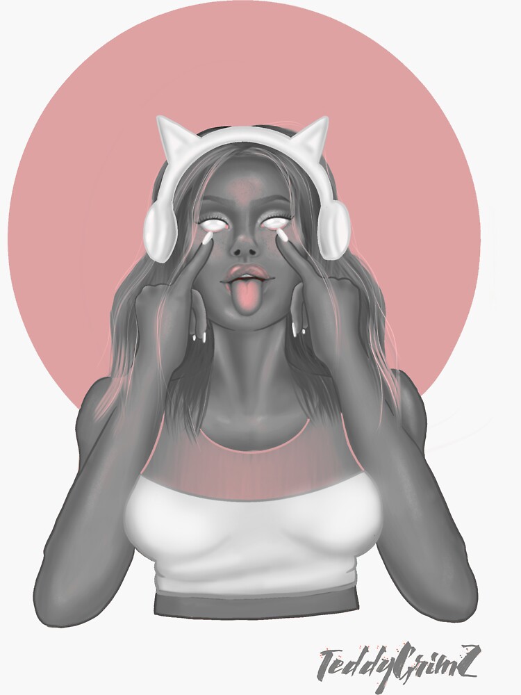 "Lil Pinky " Sticker by TeddyGrimZ | Redbubble