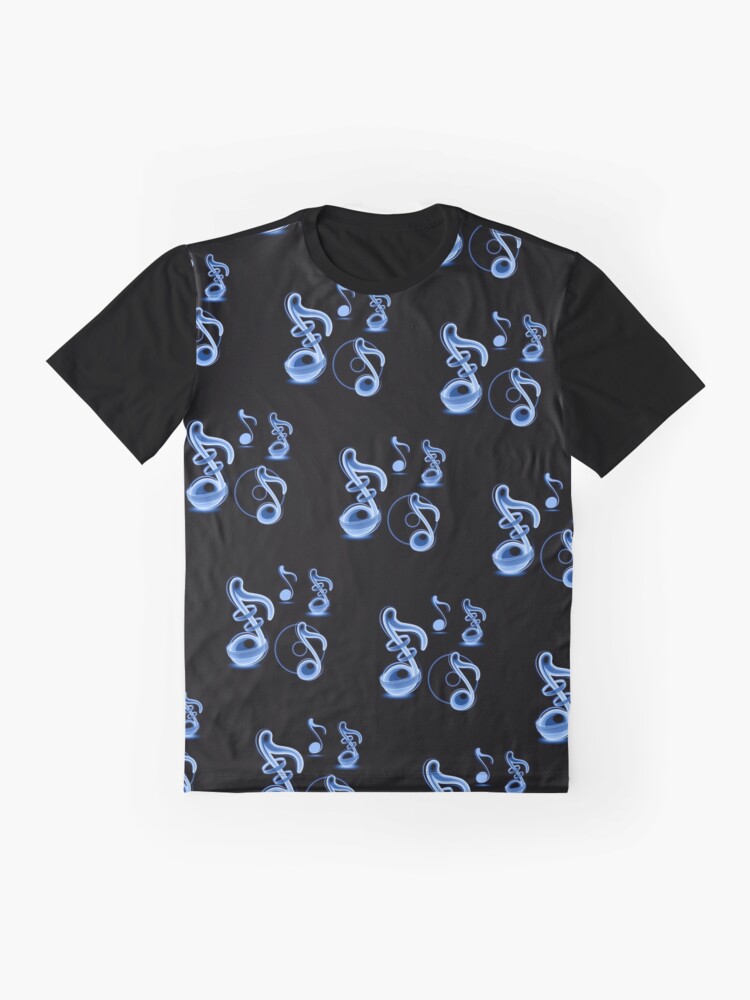 "Blue Music Notes" T-shirt for Sale by HavenDesign | Redbubble | blue ...
